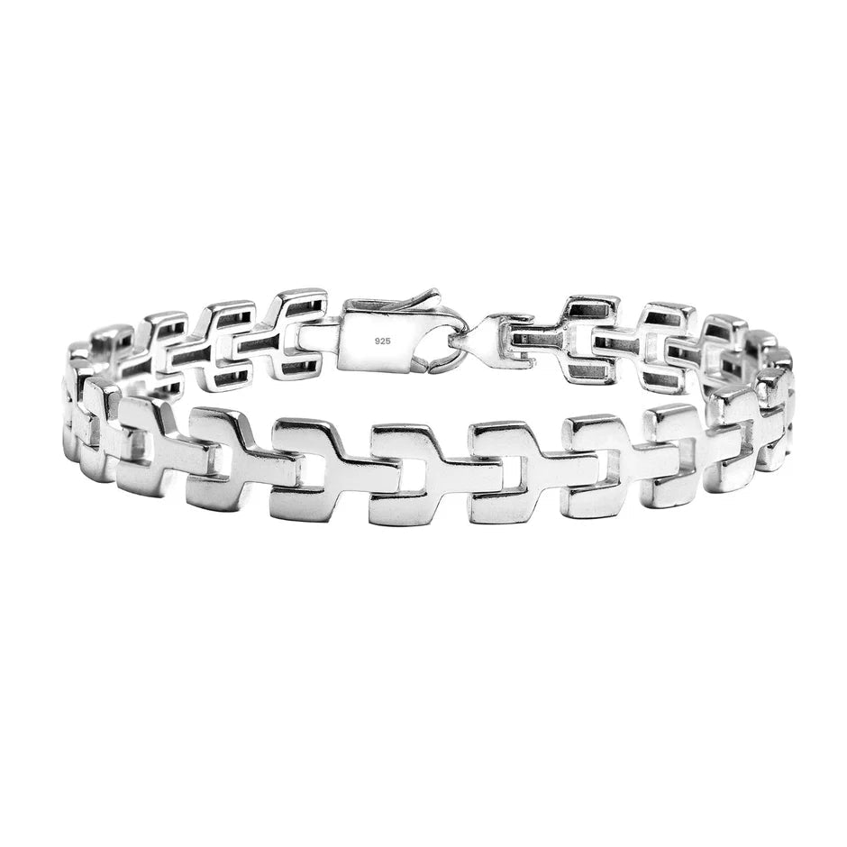 925 Sterling Silver Bold Link Bracelet – The Aarna Jewels